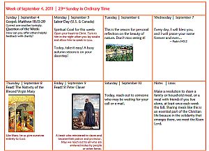 Sacred Calendar for Autumn For You | CatholicJules.net